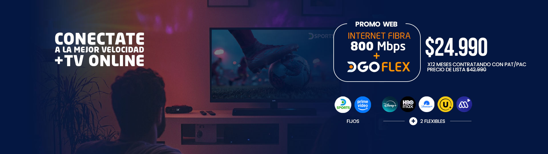 DIRECTV | DGO Flex TV por streaming + Internet