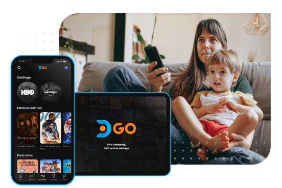 Vive DGO TV online y On Demand en todos tus dispositivos